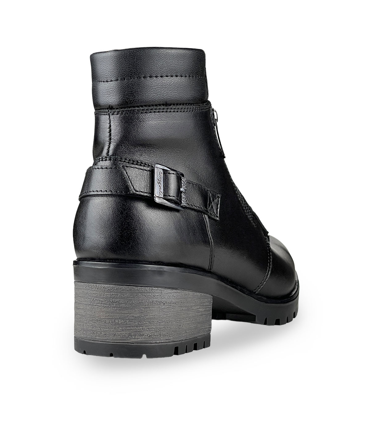 Botines de Cuero Iris Negro - Calzados Joyce Vania