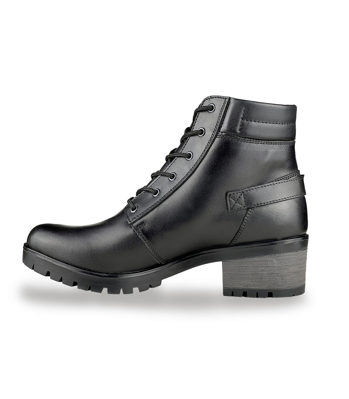 Botines de Cuero Iris Negro - Calzados Joyce Vania