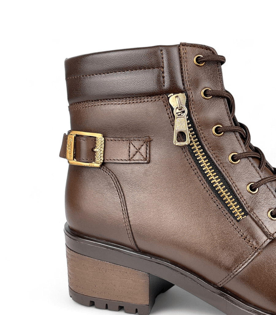 Botines de Cuero Iris Marrón | Calzados Joyce Vania